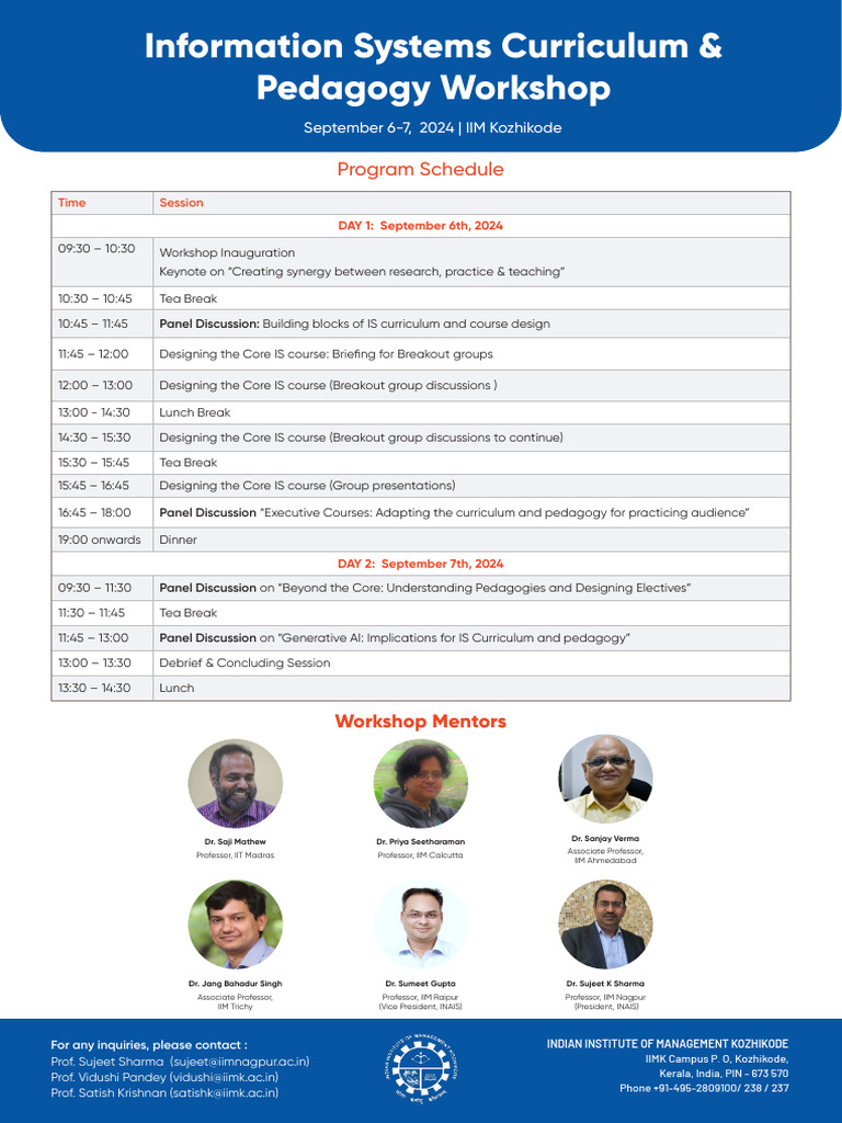 Program Schedule (1) | PDF