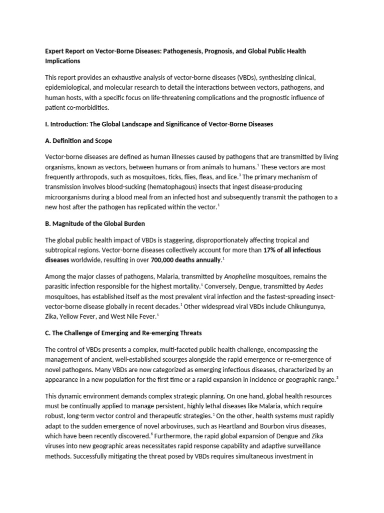 Vector-Borne Diseases: Insights & Impacts | PDF | Inflammation | Lyme ...