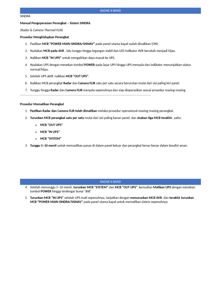 Panduan Operasional Sistem SINDRA | PDF
