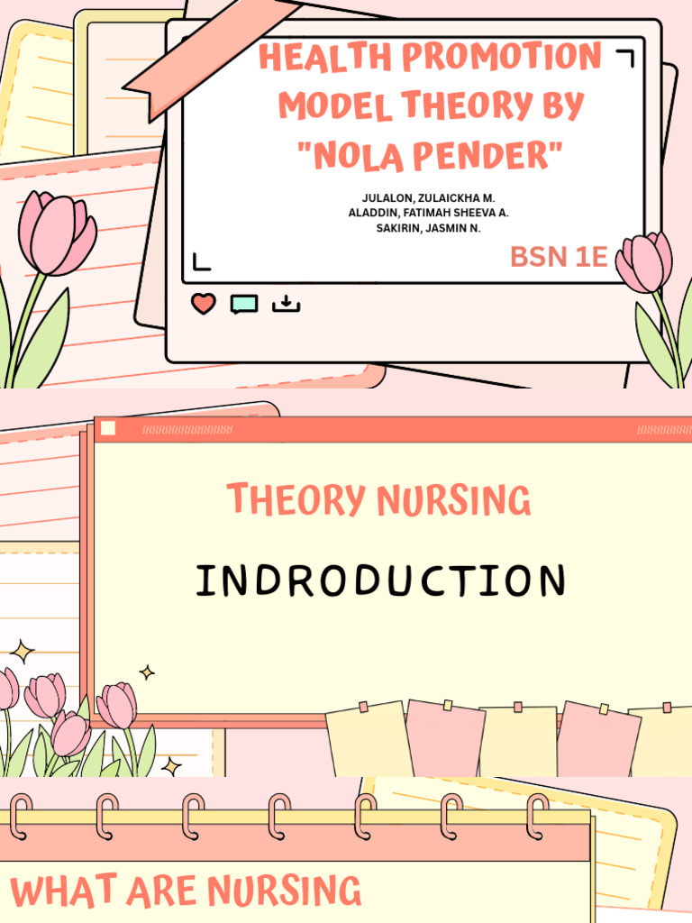 Hpm Theory by Nola Pender g17 | PDF | Behavior | Well Being