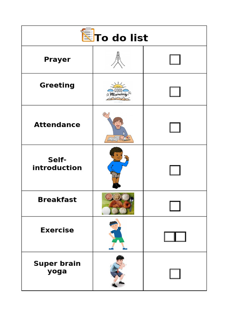 To do list | PDF