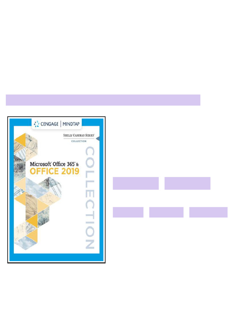 Solution Manual for Shelly Cashman Series Collection, Microsoft Office ...