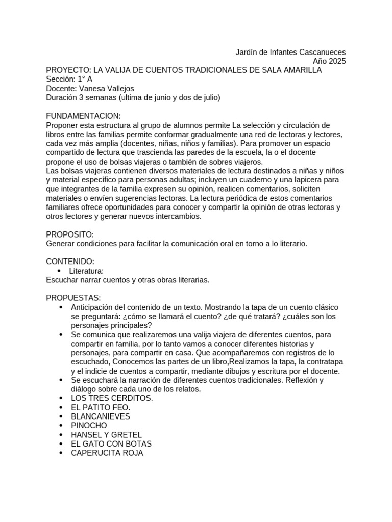 Valija de Cuentos Tradicionales 2025 | PDF | Blanco como la nieve