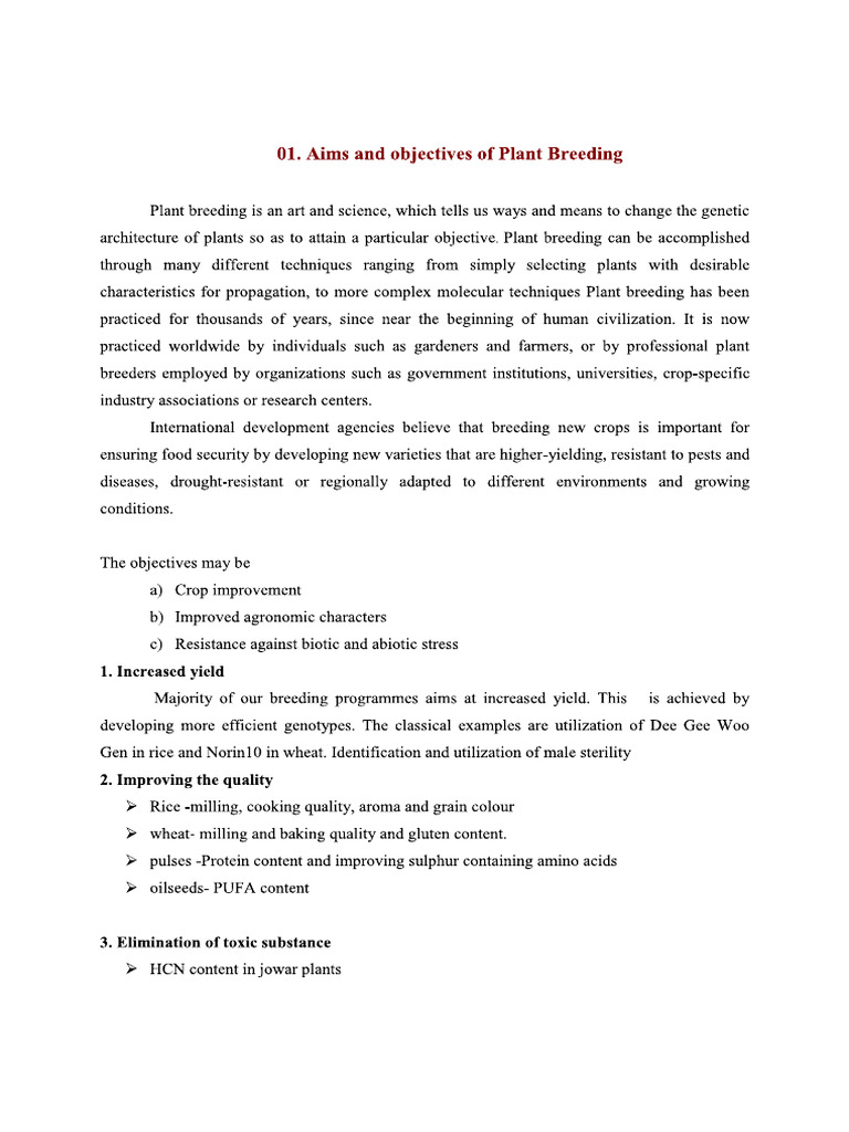 1 Aims and Objectives | PDF