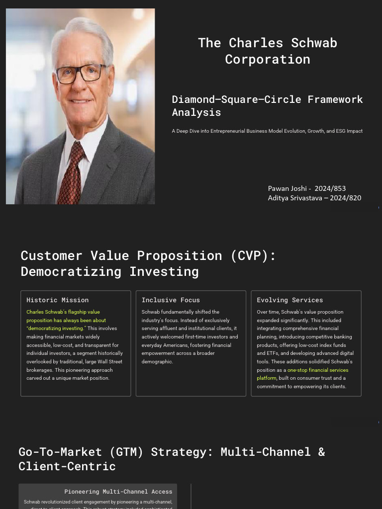 Charles Schwab's Business Model Analysis | PDF | Financial Technology ...
