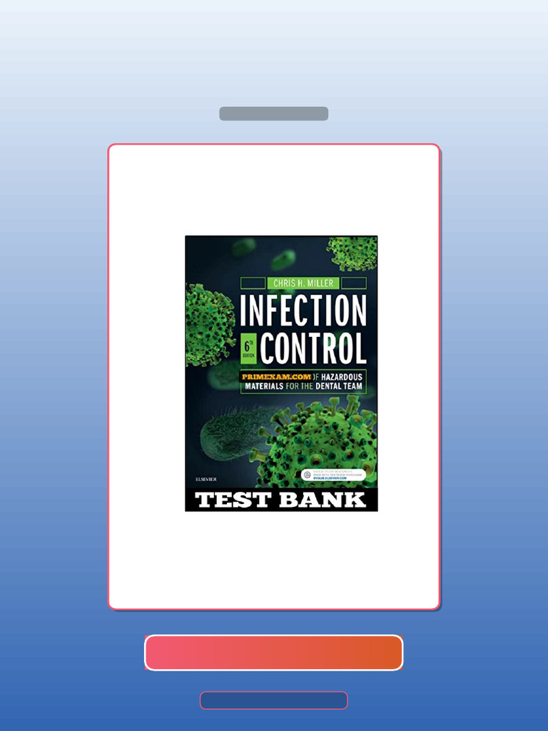 Test Bank for Infection Control and Management of Hazardous Materials ...