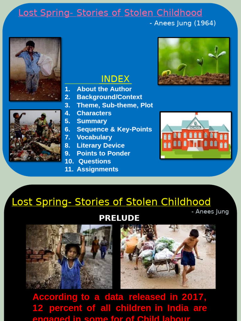 Lost Spring: Child Labor in India | PDF | Irony | Metaphor