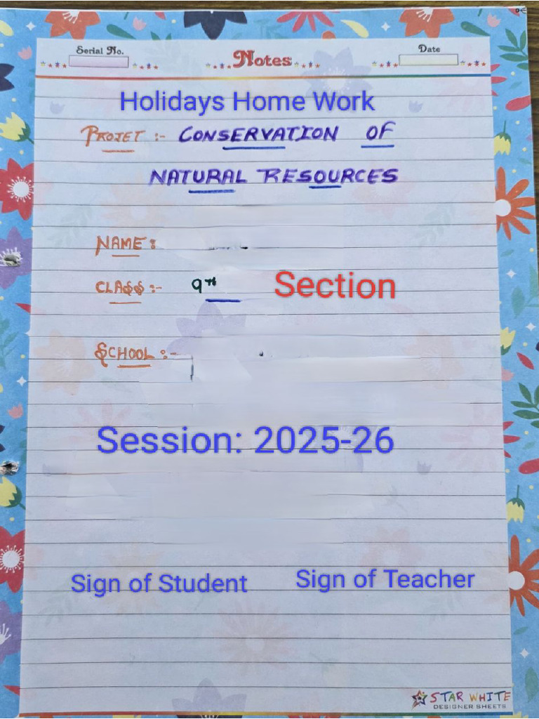 Geo Project Work Ch. 5 Class 9th | PDF