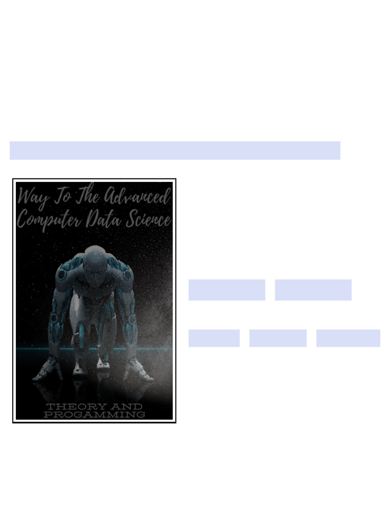 Way To The Advanced Computer Data Science Version1 Muhammad Allah Rakha ...