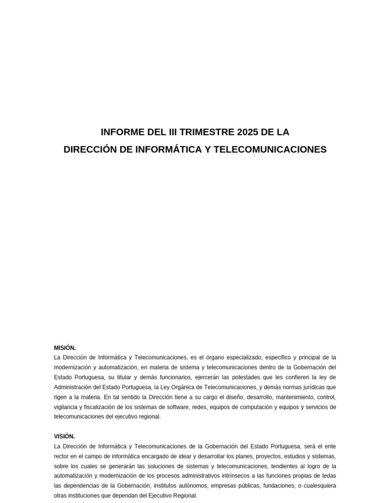 POA 2025 | PDF | Telecomunicaciones | Informática