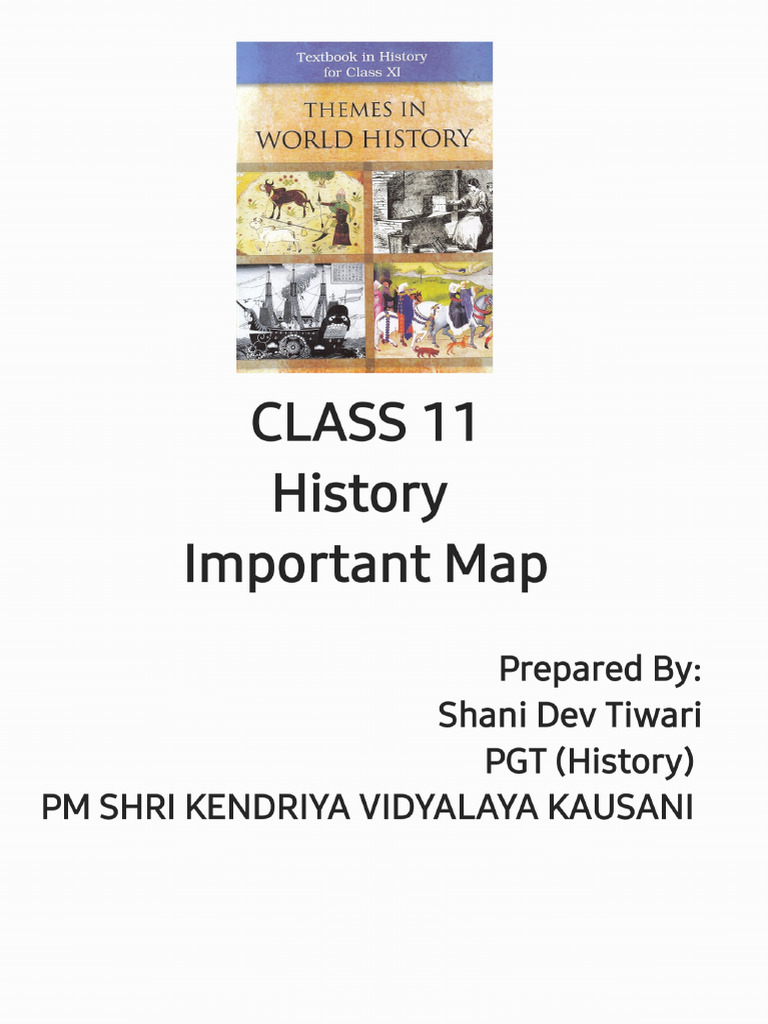 Class 11 History Map Book With Practice | PDF