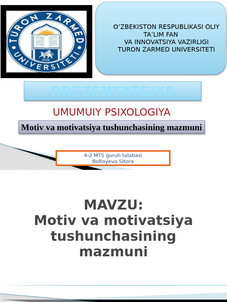 Boltayeva Sitora | PDF