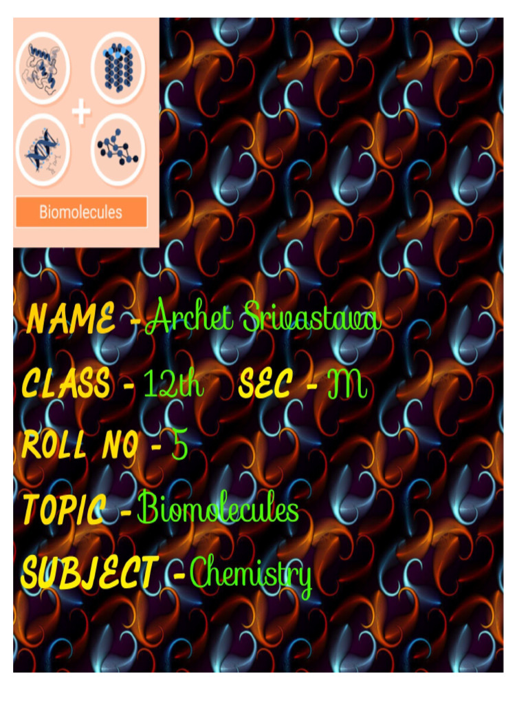 547945447 Chemistry Project Biomolecules (2) | PDF | Carbohydrates ...