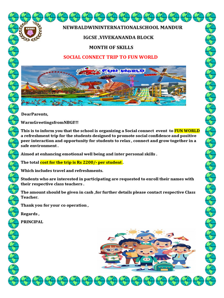 Month of Skills Social Connect Event to Fun World | PDF