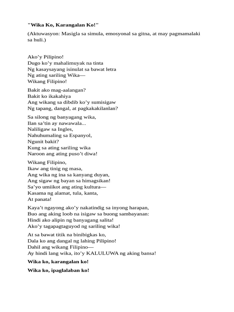 deklamasyon | PDF