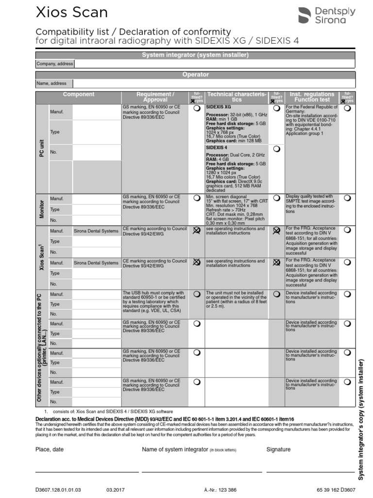 Xios Scan Compatibility & Compliance Guide | PDF | Pixel | Computer Monitor
