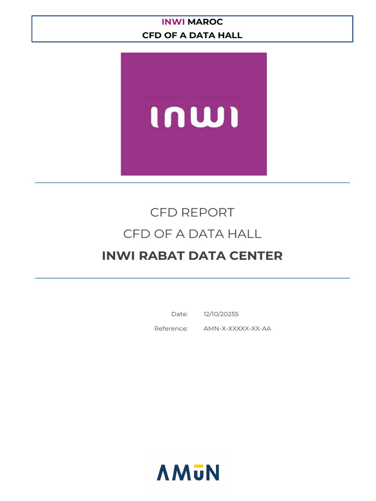 Amn-x-xxxxx-xx-A - Dc2 Inwi Rabat Cfd Report | PDF | Data Center ...