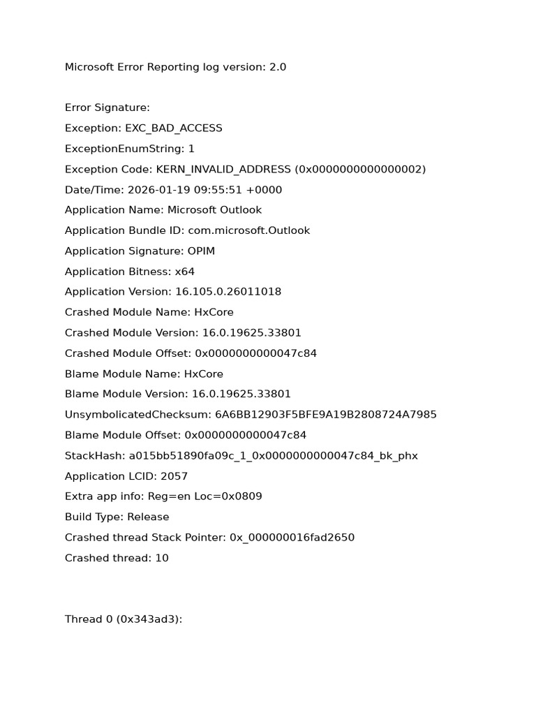 Microsoft Error Reporting Log Version | PDF | Computer Programming | Graphical User Interfaces