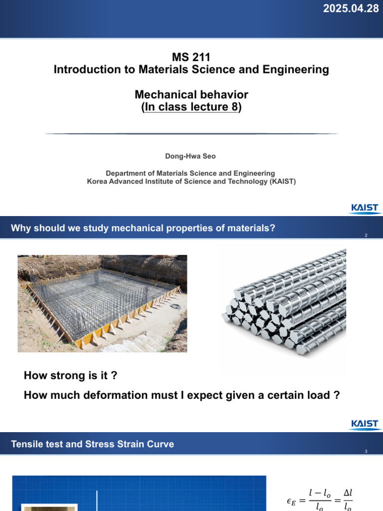 Mechanical Properties of Materials Explained | PDF | Deformation ...
