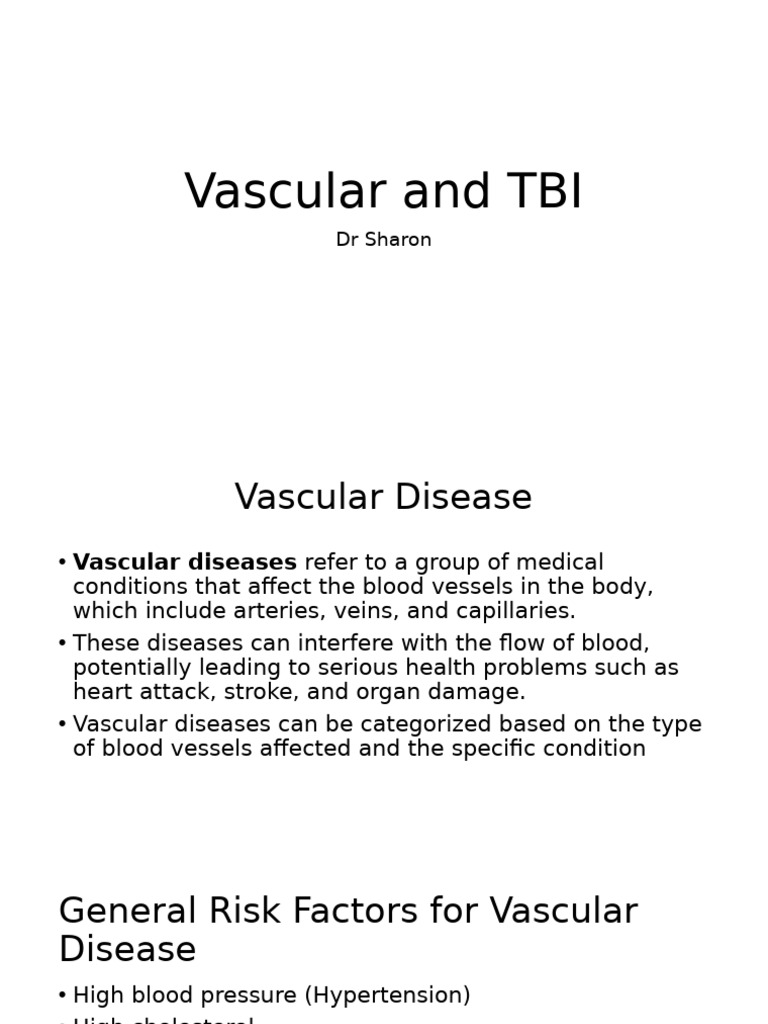 Vascular Diseases and Traumatic Brain Injury | PDF | Traumatic Brain ...