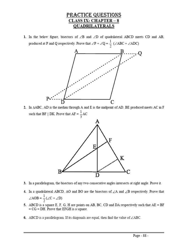 Quadrilateral s | PDF | Rectangle | Classical Geometry