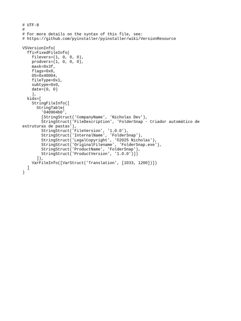 FolderSnap Version Info Details | PDF