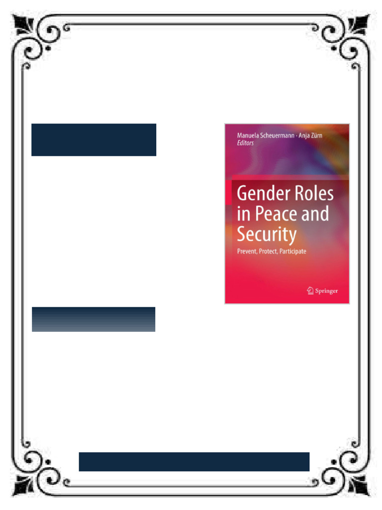 Gender Roles in Peace and Security: Prevent, Protect, Participate Manuela Scheuermann eBook ...
