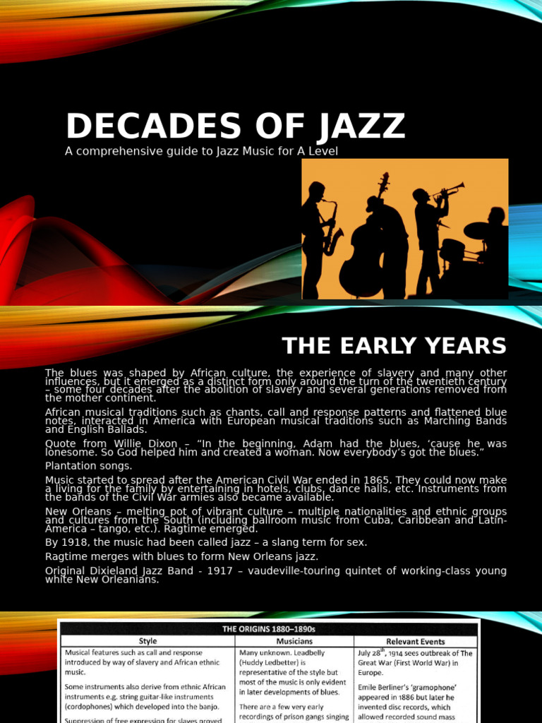 Jazz PPT | PDF | Jazz | Blues