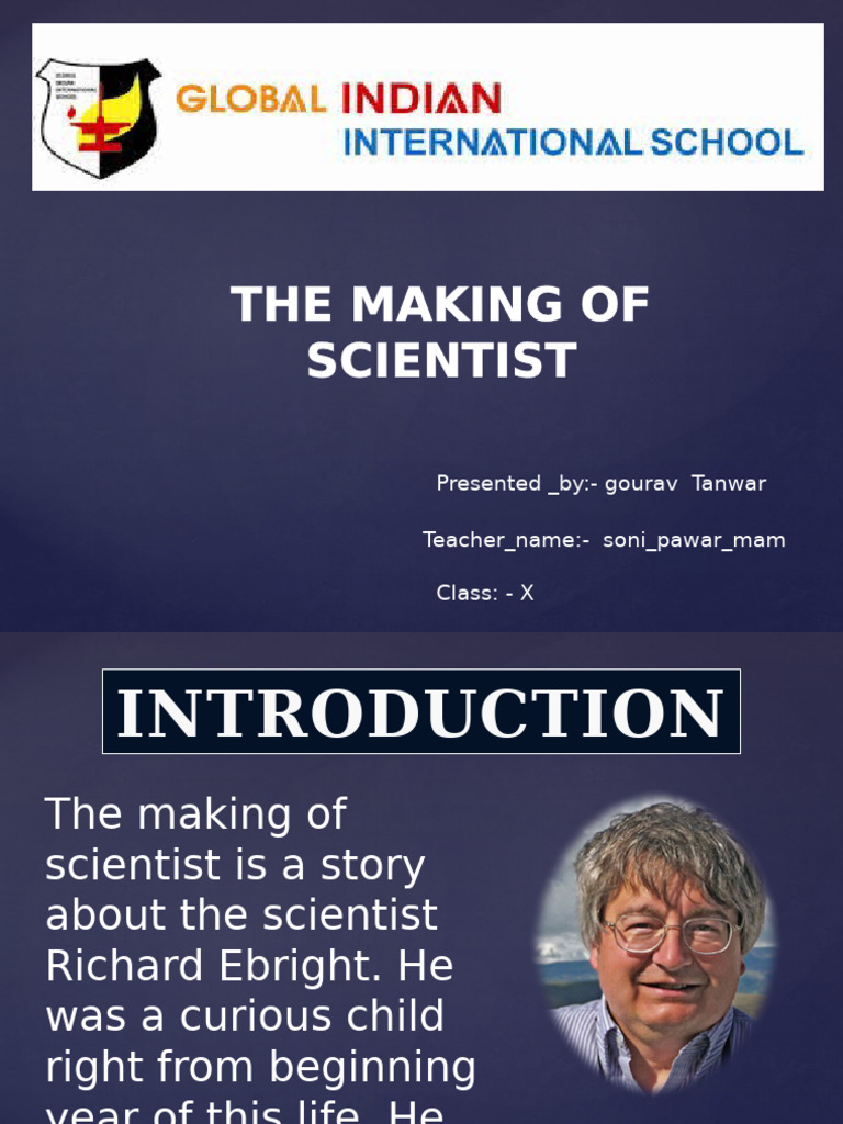 English the Making of Scientist Some Important Facts | PDF ...
