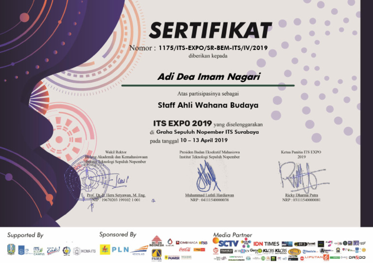 Sertif Expo | PDF