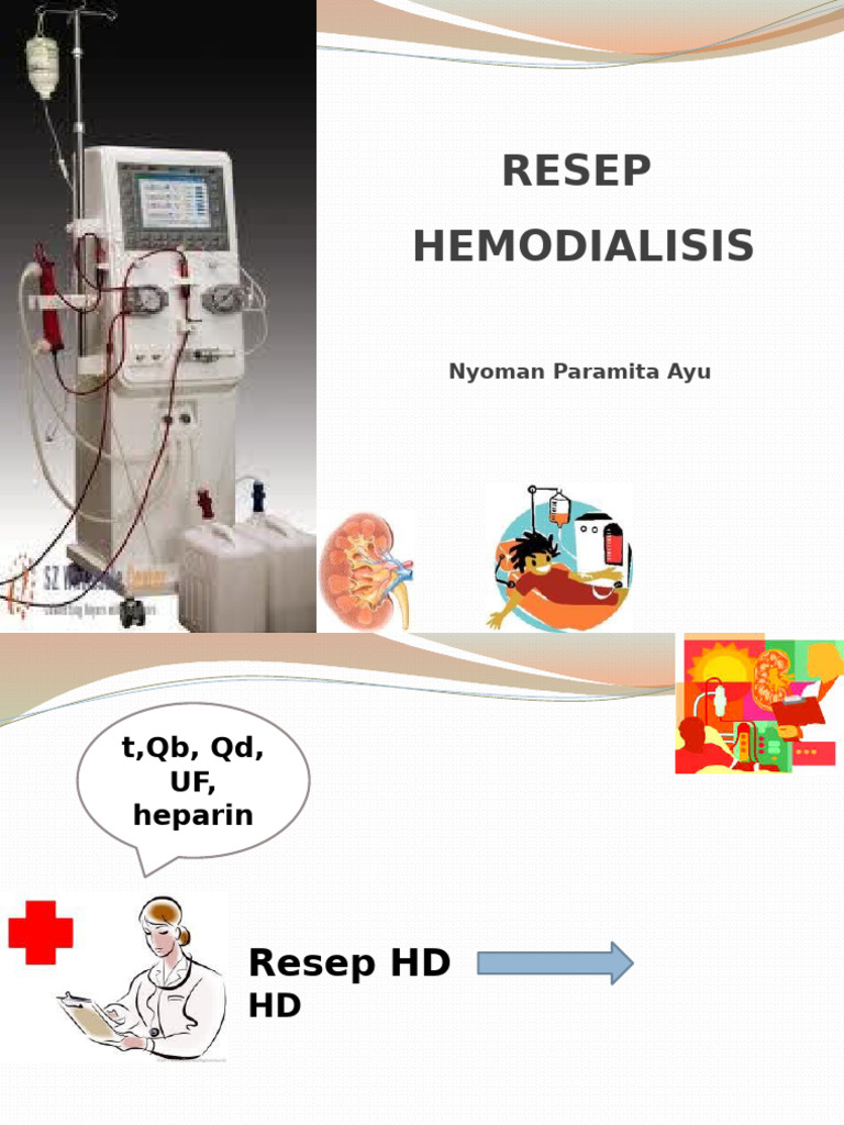 telaah resep hd | PDF | Hemodialysis | Medical Specialties
