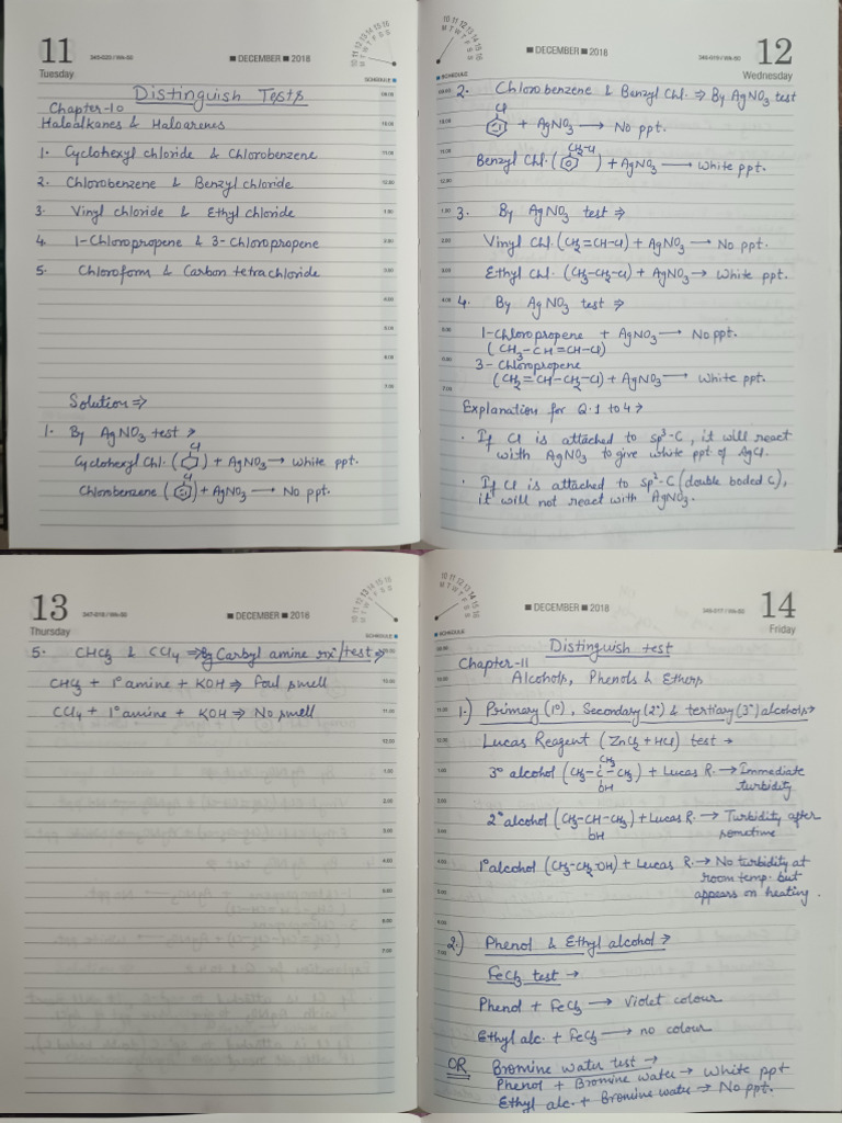 Distinguish Test Class 12 | PDF