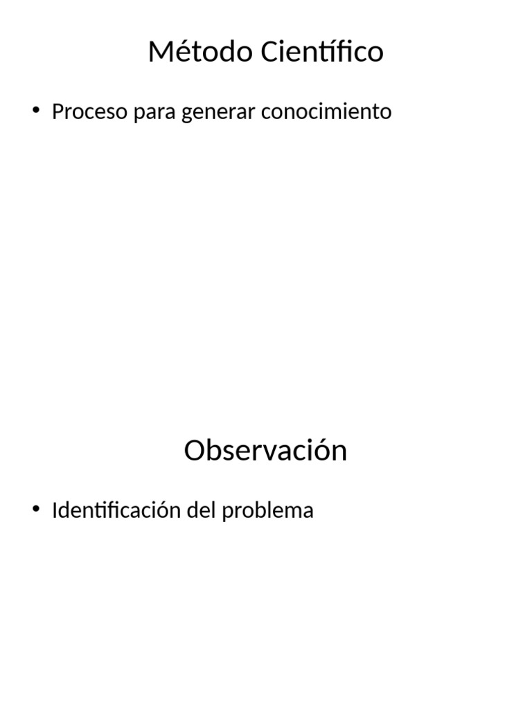 Método Científico: Pasos Clave | PDF