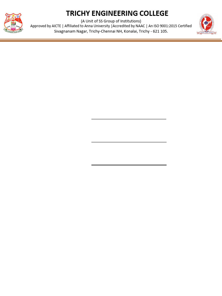 Trichy Engineering College CS Algorithms Record | PDF | Engineering ...