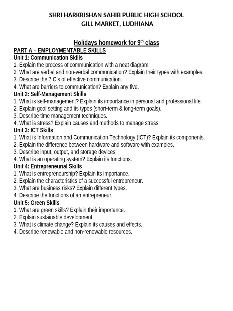 9th Class Assignment 1 for IT | PDF