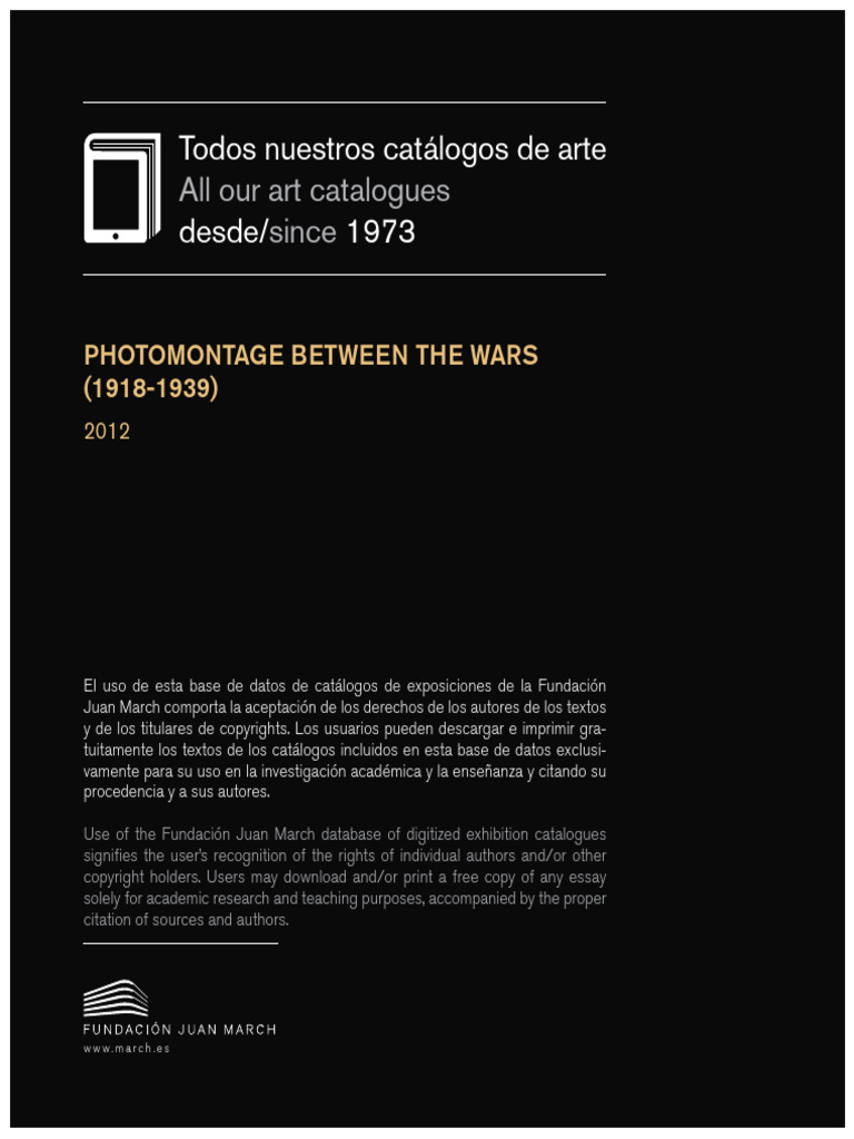 Adrian Sudhalter, The Self Reflectivity of Photomontage (2012) | PDF