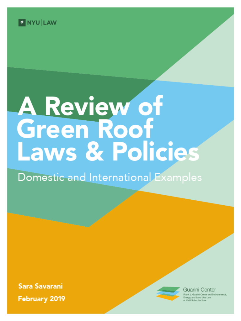 A Review of Green Roof Laws Policies | PDF | Tax Refund | Stormwater