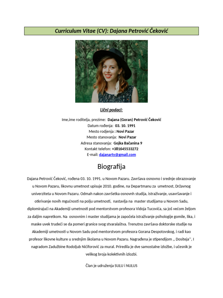 Dajana Petrovic Cekovic | PDF