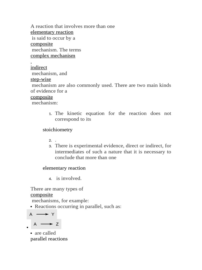 Understanding Composite Reaction Mechanisms | PDF