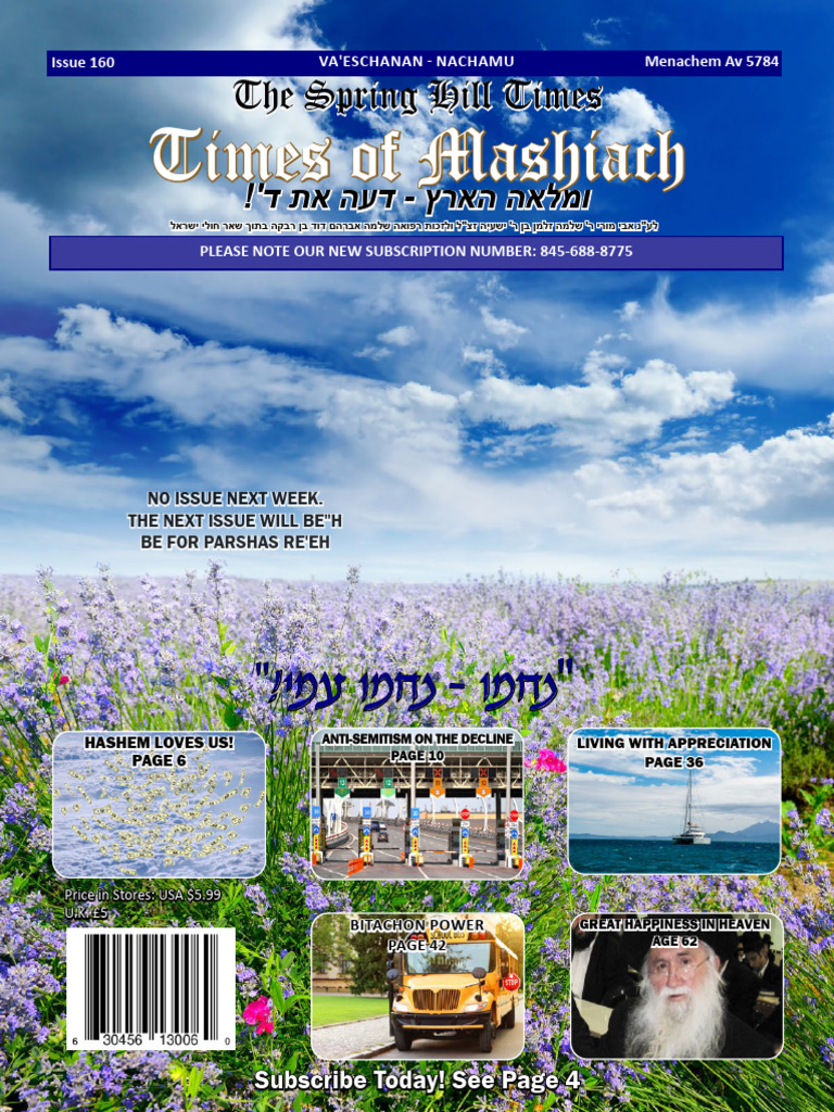 The Spring Hill Times Issue 160 Vaschanan Nachamu 5784 (1) | PDF