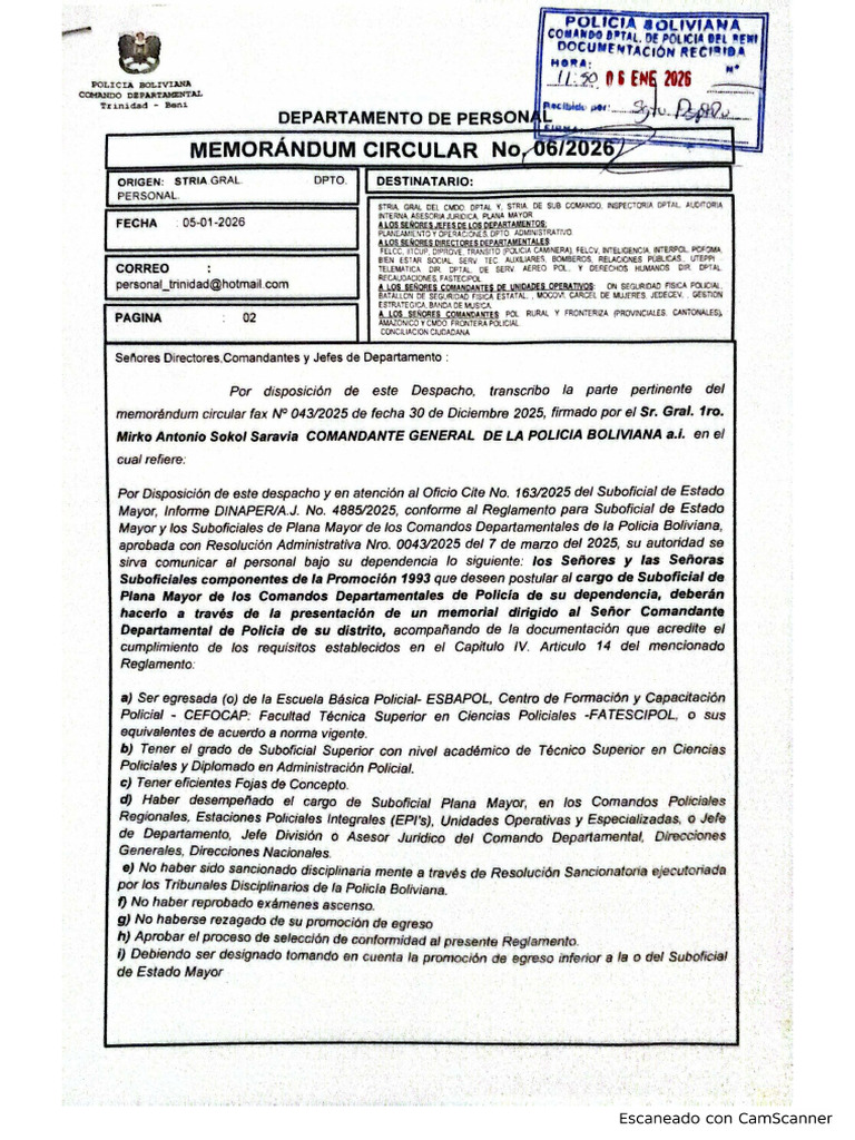 Memorandum Circular #06 - 2026 | PDF