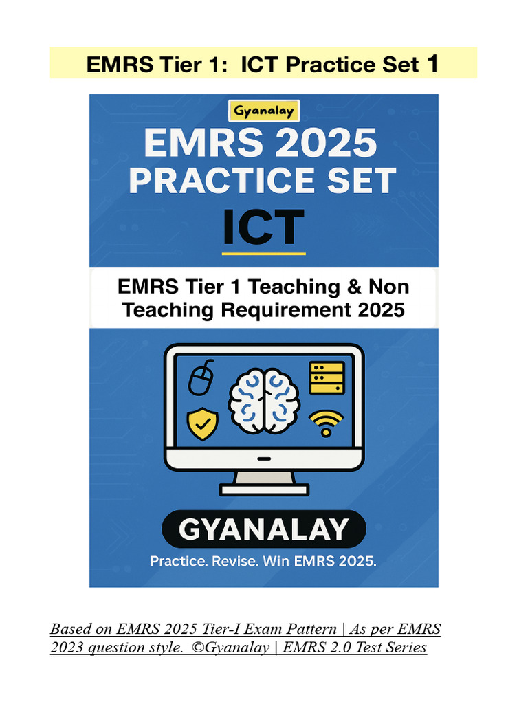 Gyanalay ICT Practice Set 1 | PDF