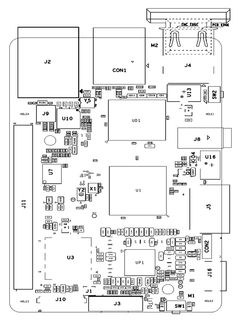 Radxa Cubie a7a v1.10 Components Placement Map | PDF