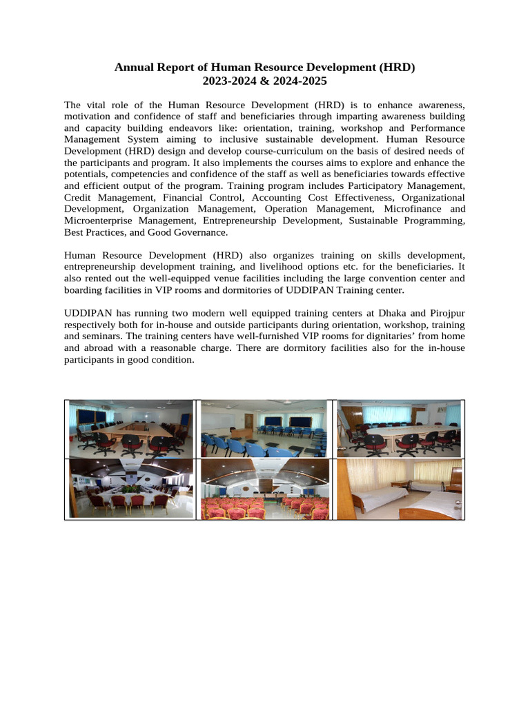HRD Annual Report 2023-2025 Overview | PDF | Business