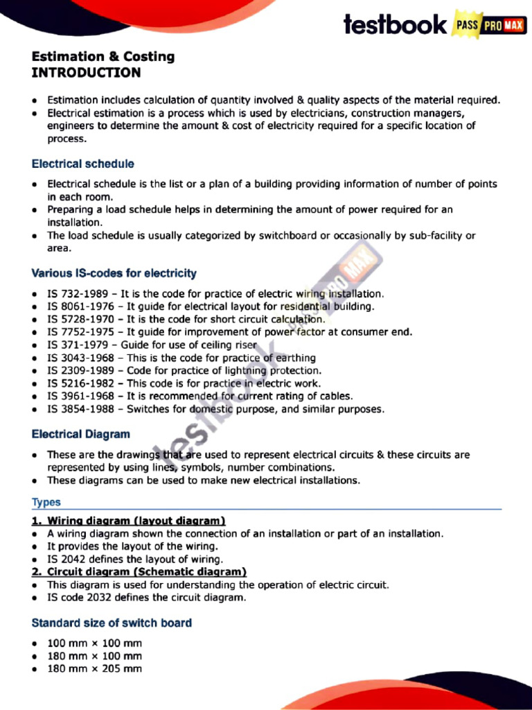 Estimation & Costing | PDF