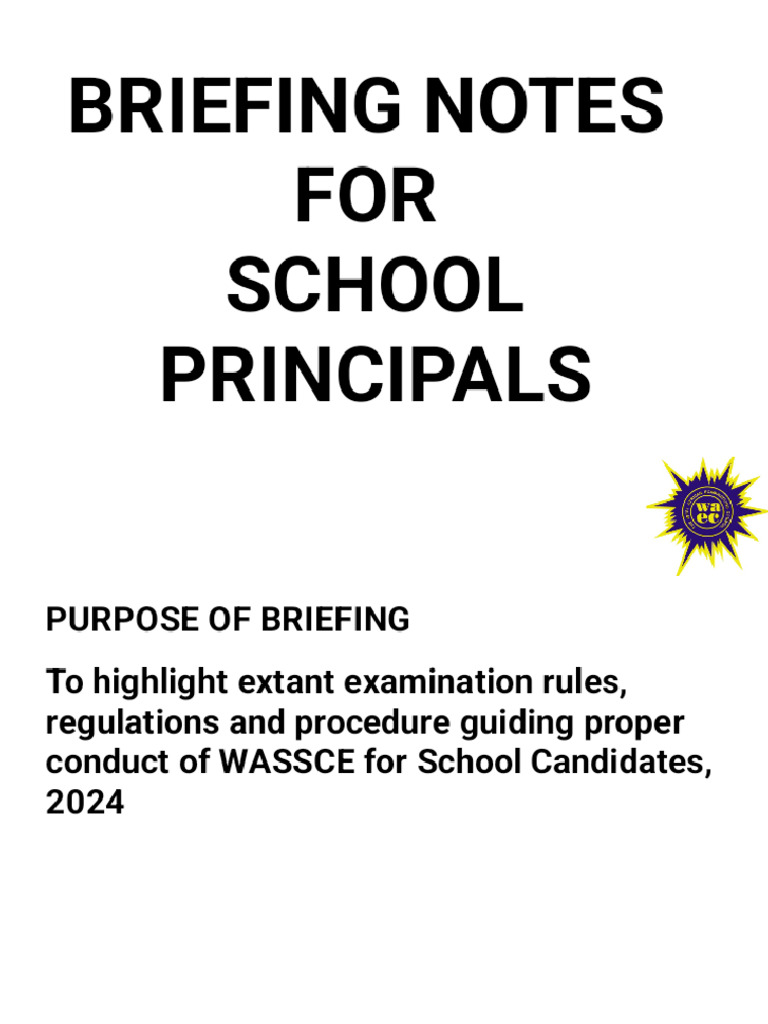 Briefing Note For Principals - Phoenix | PDF