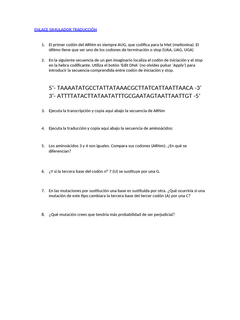 Actividad Traducción | PDF