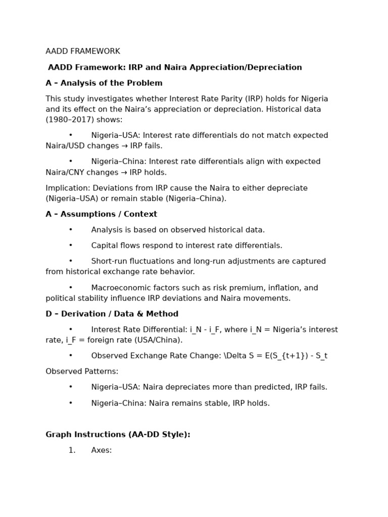 Aadd Framework | PDF | Exchange Rate | Economic Equilibrium