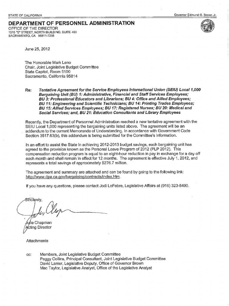 SEIU Tentative Agreement | PDF