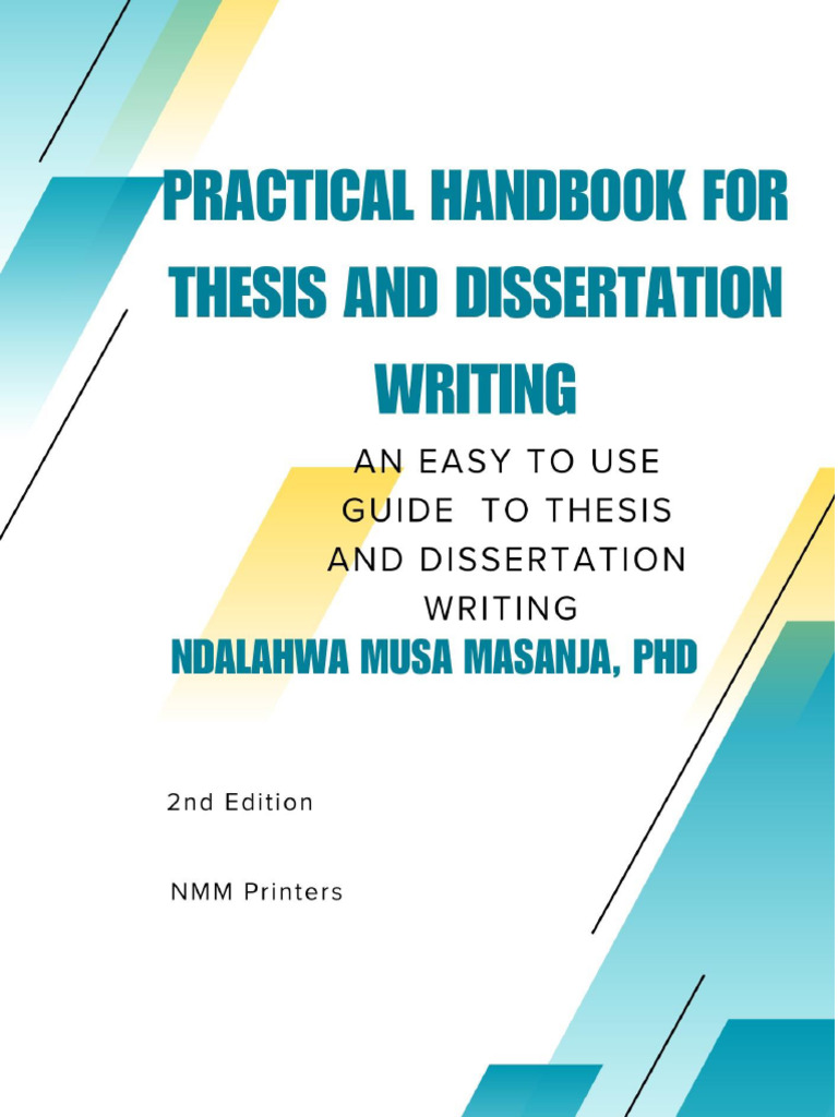 Thesis and Dissertation Writing Guide | PDF | Thesis | Statistics